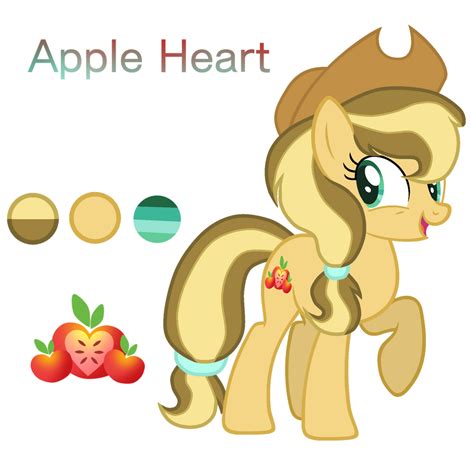Mlpffl Apple Heart By Moonfluffysnow On Deviantart