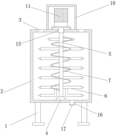 一种ab胶反应釜防抖动搅拌桨机构的制作方法