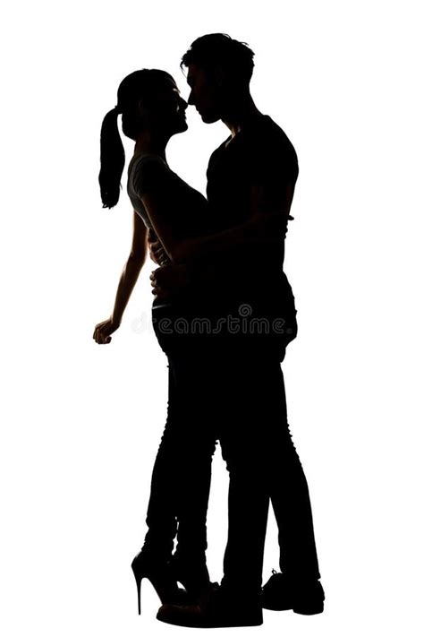 Silhouette Of Asian Couple Hug Stock Image Image Of Kiss Looking