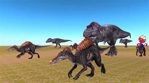 Dinosaurs Fighting Battle Cartoon Movie Youtube