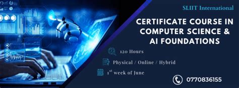 Certificate Course In Computer Science And AI Foundations SLIIT
