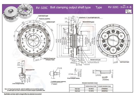 Rv C Series Robot Rv Reducer Servo Gearbox Manufacturer