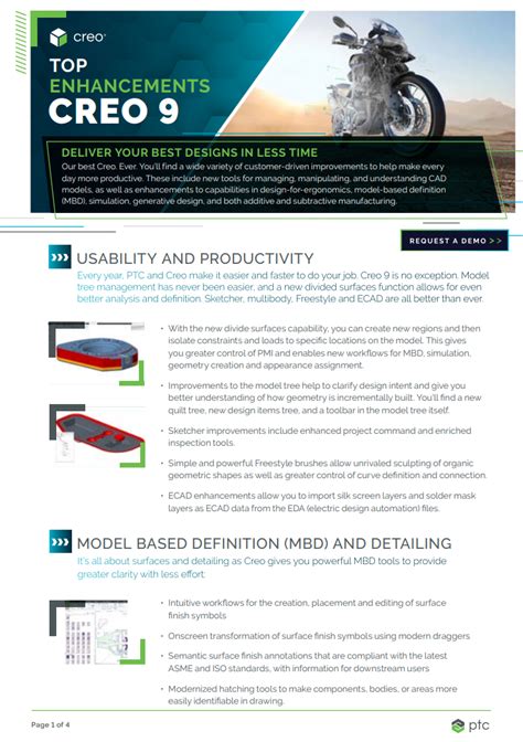 Ptc Creo Parametric Software 2d And 3d Cad Latest Versions