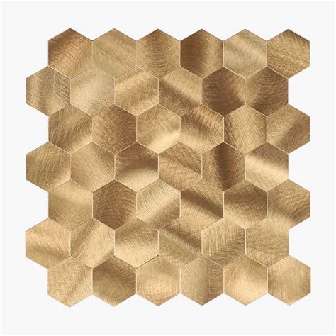 Mozaiek Hexagon Goud Luxe Zelfklevend AydoDeco