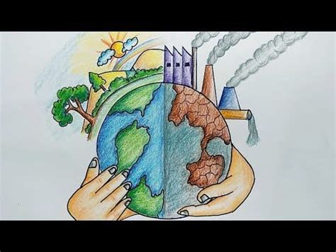 World Environment Day Easy Drawing How To Draw Save Environment Save