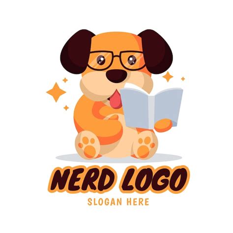 Premium Vector Flat Design Creative Nerd Logo Template
