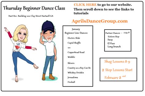 Beginner Line Dance Shag And Partner Class April S Dance Group