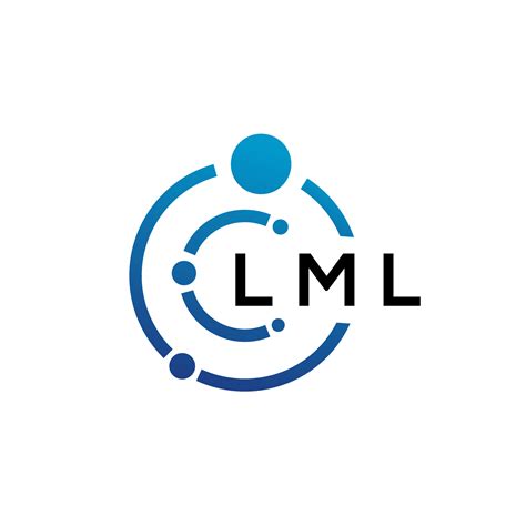 Lml Letter Technology Logo Design On White Background Lml Creative