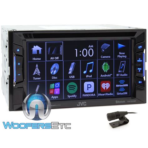 KW V BT JVC In Dash DIN Touchscreen DVD Receiver With Android OS And IPhone