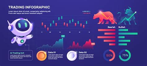 Premium Vector Trading System Infographic In Gradient Style