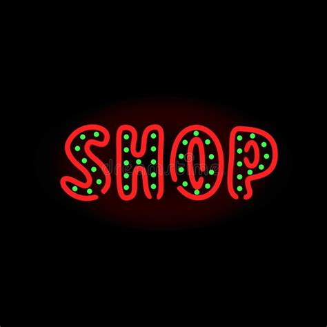 Neon Sex Shop Red Symbol Banner Stock Vector Illustration Of Lamp Billboard