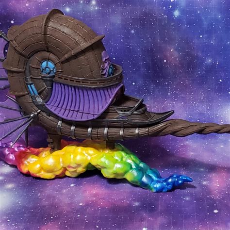 3d Print Of Nautiloid Air Ship Space Spelljammer Mind Eater