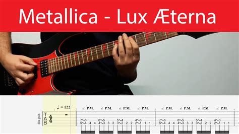 Metallica Lux Terna Guitar Cover With Tabs And Backing Track E