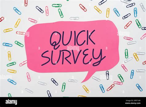 Inspiration Showing Sign Quick Survey Business Showcase Conduct Fast