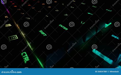 Colorful Illuminated Computer Keyboard Led Designed Hardware Stock