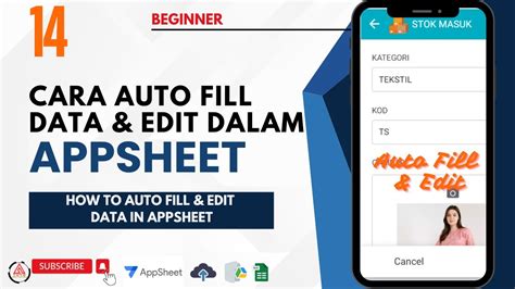 14 Cara Auto Fill Data Dan Edit Dalam Appsheet How To Auto Fill Data