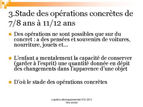 Le Dveloppement Cognitif De Lenfant Selon Piaget Cognitive