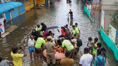 Chennai Rains Tamil Nadu Weather Update Imd Predicts Heavy Rain Thunderstorms Streets