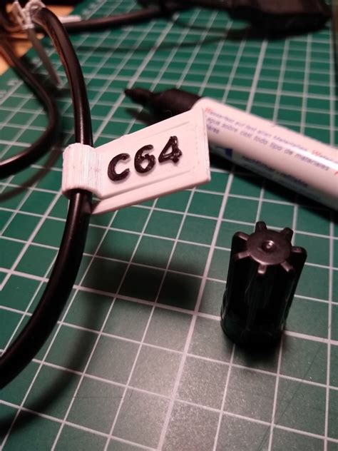 Cable Label Customizable By Coat Download Free Stl Model