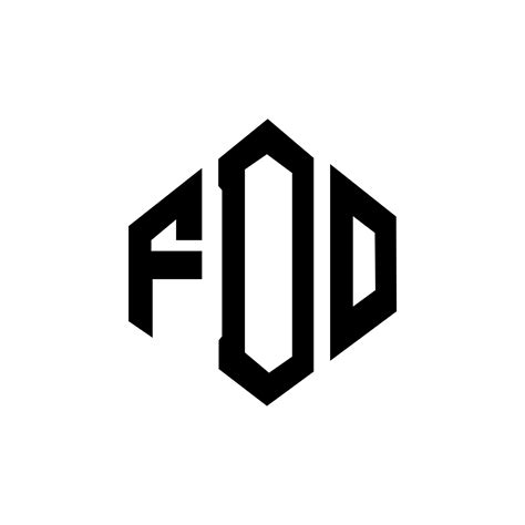 création de logo de lettre fdo avec forme de polygone création de logo
