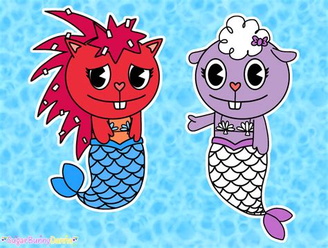At Flaky And Lammy As The Mermaids By Princess Danna On Deviantart