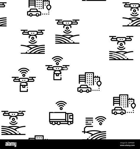 Internet Of Things Seamless Pattern Vector Stock Vector Image And Art Alamy
