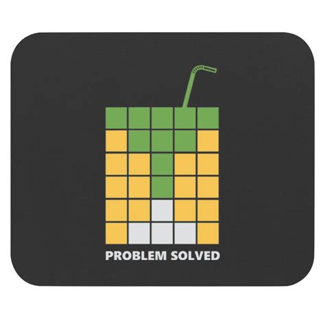 wordle margarita problem solved mouse pads sold by soebakti sku