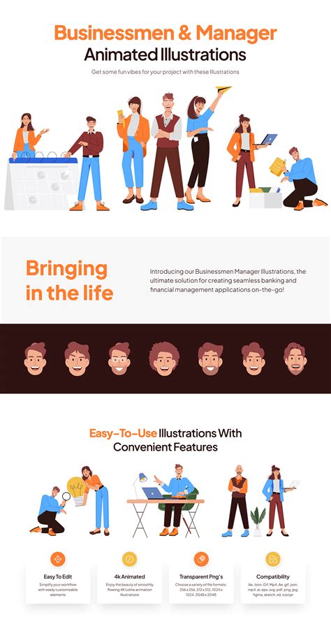Businessmen And Manager Animated Illustrations Behance