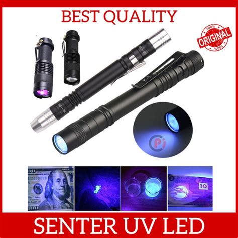 Jual Senter UV LED Flashlight Ultra Violet Ultraviolet 395nm Banyak