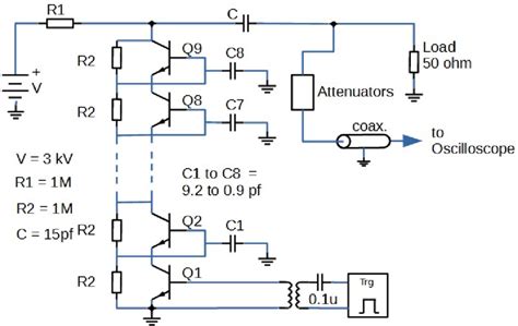 Schematic Of Avalanche Transistor Stack Pulse Generator Download