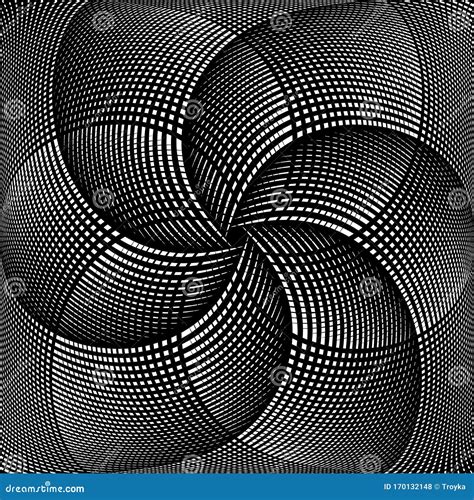 abstract convex rotation pattern stock vector illustration of
