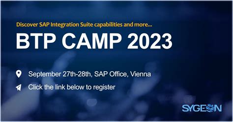 Sygeon On Linkedin Sapbtp Sap Btp Cpi Integrationsuite Vienna