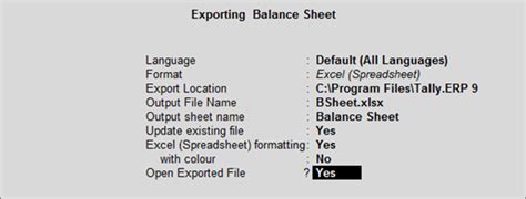 Export Formats