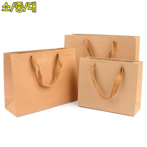 소 무지쇼핑백 선물용 크라프트종이가방 선물쇼핑백 S6950031 믿고 사는 즐거움 Ssgcom