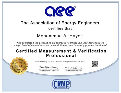 Cmvp Energyefficiency Certification Professionaldevelopment Sustainableenergy Aee