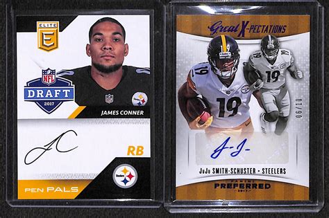 Lot Detail James Conner And Juju Smith Schuster Autograph Rookie Cards