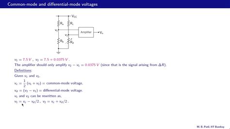Lecture 36 Introduction To Difference Amplifier YouTube