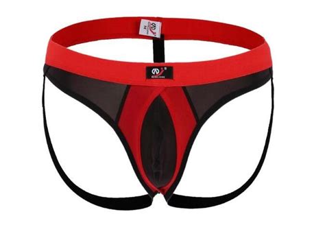2019 New Fine Hot Mens Jockstrap Mens Mesh Thongs G Strings Sexy
