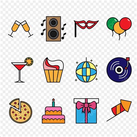Party And Celebration Icon Set Party Icons Celebration Icons Party