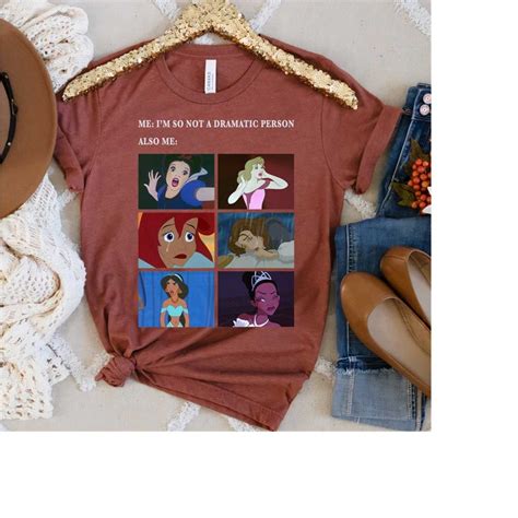 Disney Princess Not Dramatic Meme Panel Tshirt Disney Trip Inspire Uplift