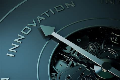 Premium Photo Arrow Of A Compass Indicate The Innovation Direction