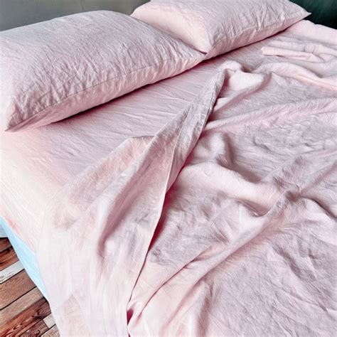 Linen Top Linen Sheet Basic Lilac Pink Linenshed