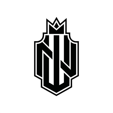 Wn Logo Monogram Design Template 16572995 Vector Art At Vecteezy