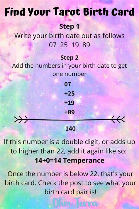 How To Find Your Tarot Birth Card Artofit