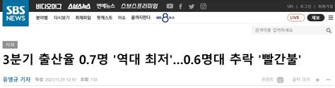3분기 출산율 07 포텐 터짐 최신순 에펨코리아