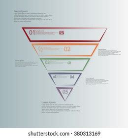 Waste Hierarchy Vector Cone Illustration Evaluation Stock Vector Royalty Free