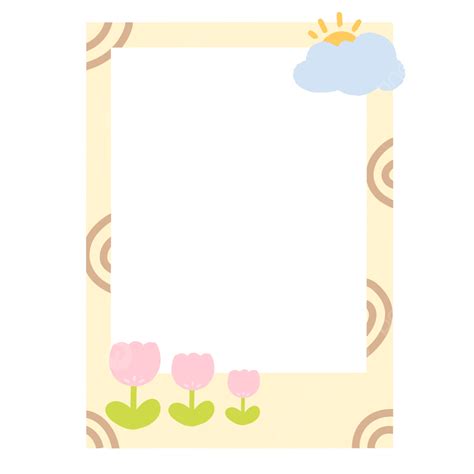 春季主題寶麗來 寶麗來 春天 花素材圖案，psd和png圖片免費下載