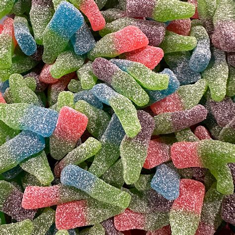 Fizzy Soda Bottles Eat Sweet Lollies
