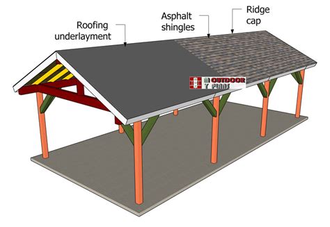 16x36 Outdoor Pavilion Roof Plans