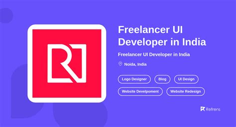 Freelancer Ui Developer In India Logo Designer Noida Refrens